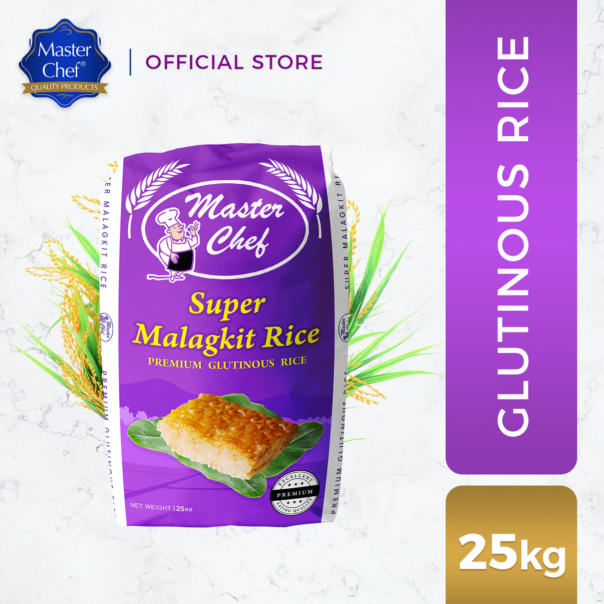 Master Chef Premium Glutinous (Malagkit) Rice 25kg